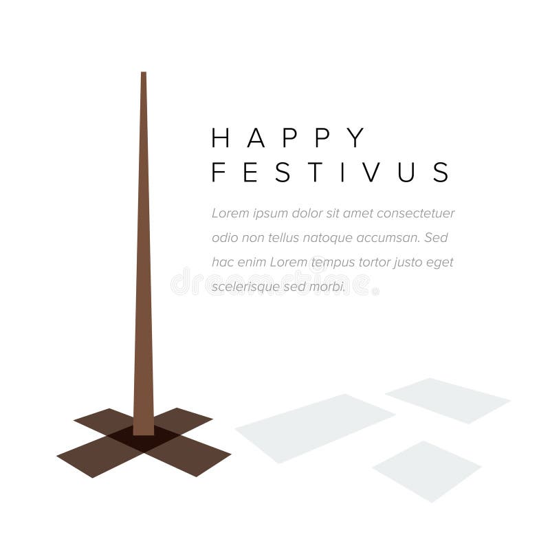 Festivus stock vector. Illustration of pole, seinfeld - 105285927