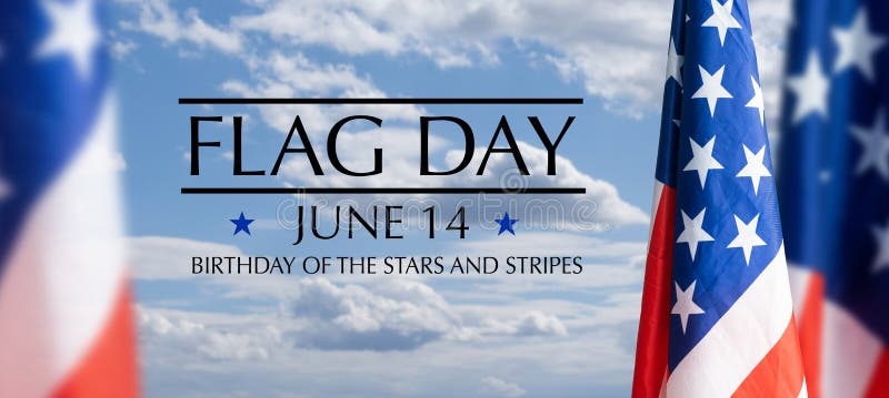 Happy Flag Day Greeting Card or Background Stock Photo - Image of ...