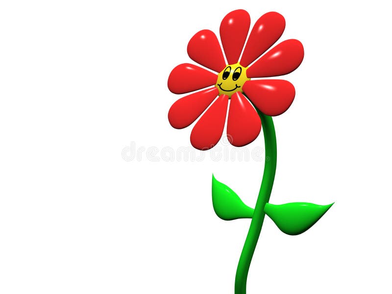 Happy flower stock vector. Illustration of symbolic, blossom - 13055254