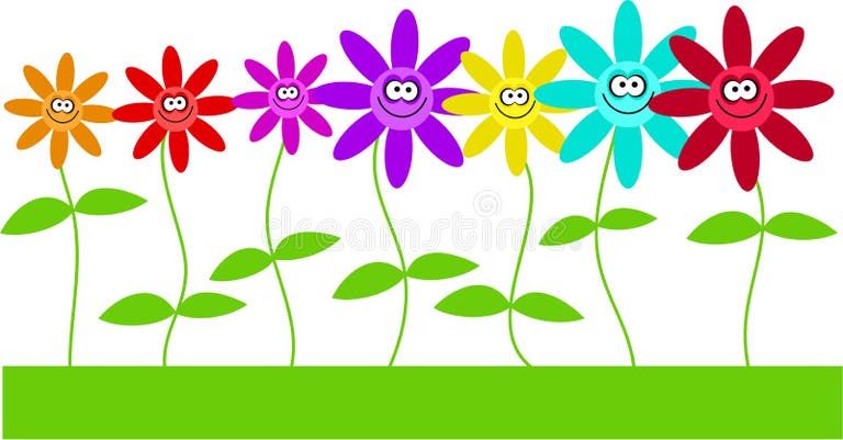 Cartoon Row Flowers Stock Illustrations – 892 Cartoon Row Flowers Stock ...