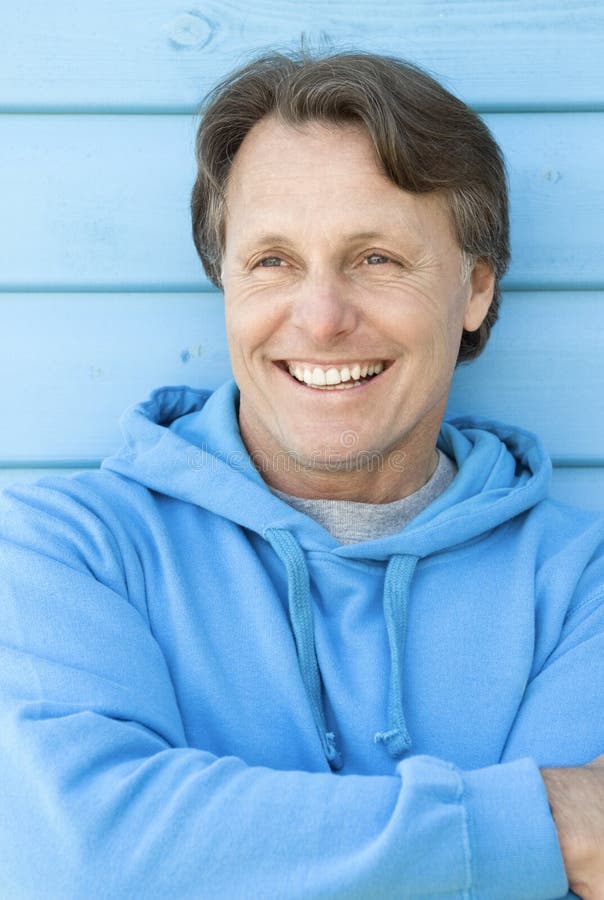 Happy forties man. stock photo. Image of mature, outdoors - 8914188