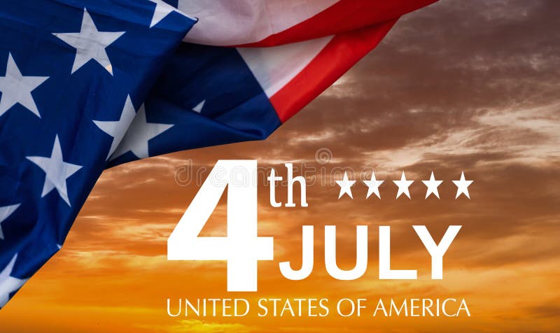 Happy Fourth of July. Happy Independence Day Card Stock Photo - Image ...