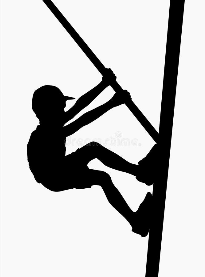 Child Climbing Silhouette Stock Illustrations – 428 Child Climbing ...