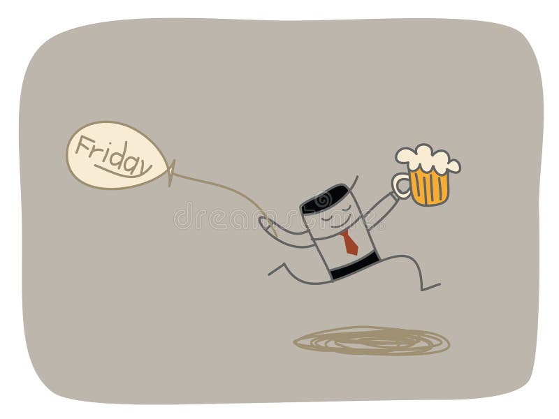 Happy friday stock vector. Illustration of business, drawing - 33495740