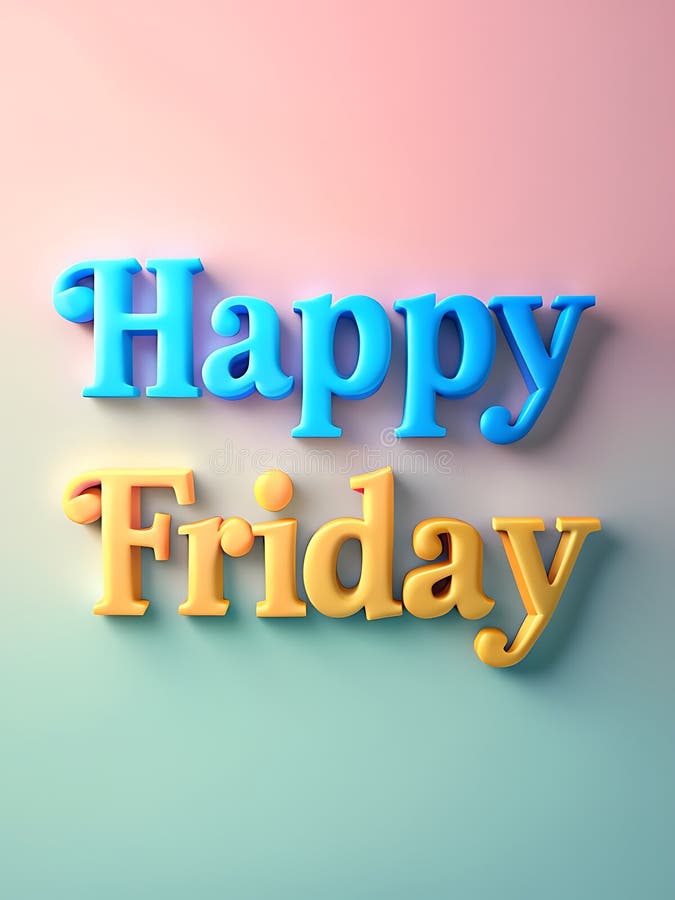 Happy Friday 3d Text Render Stock Photos - Free & Royalty-Free Stock ...