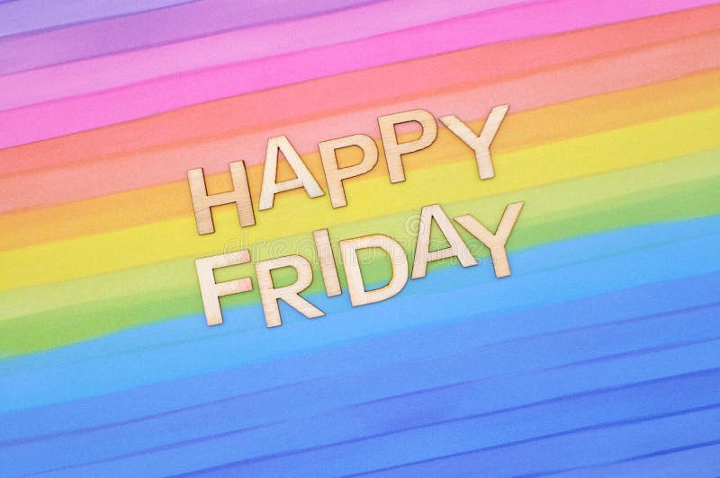 Happy friday illustration stock photo. Image of font - 362530886