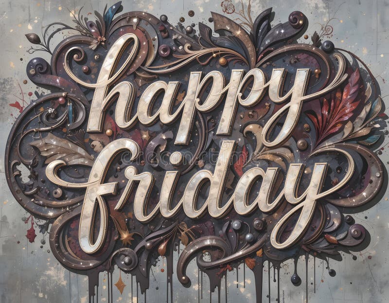 Friday Letter Blocks in Horizontal Alignment Stock Vector ...