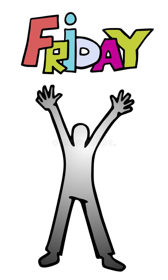 Happy friday symbol stock illustration. Illustration of winner - 95402664