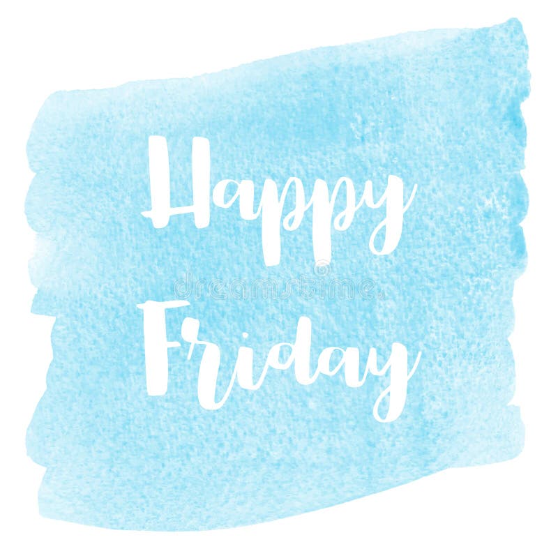Happy Friday Text on Pastel Background Stock Illustration ...