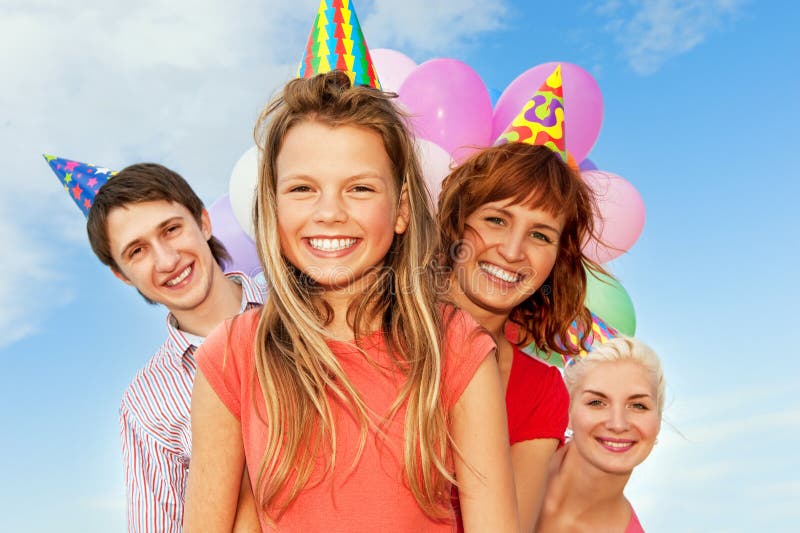 Five friends stock photo. Image of healthy, beauty, smile - 10782428