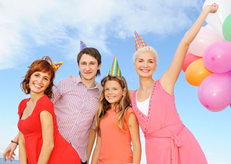 Happy friends stock photo. Image of family, beauty, people - 13316428