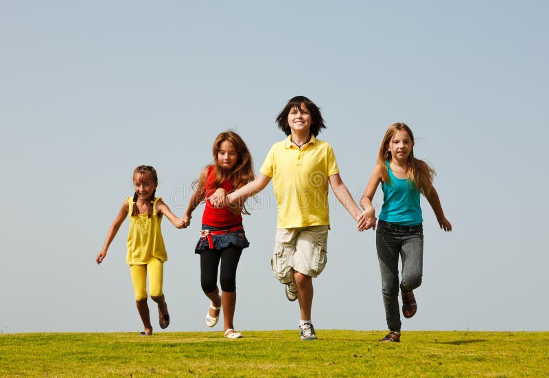 Happy friends stock photo. Image of child, caucasian - 37112652
