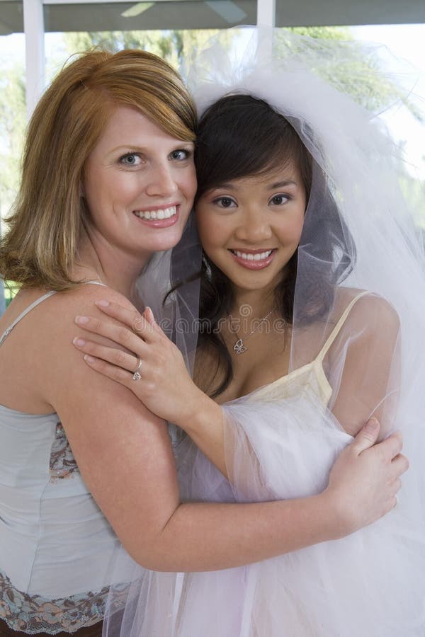 Bride and Maid of Honor stock image. Image of smiling - 14167741