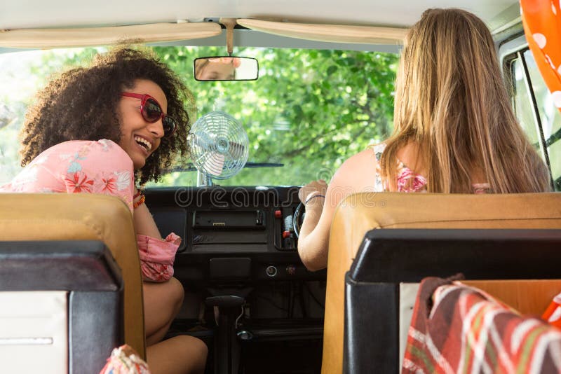 Happy Friends on a Road Trip Stock Photo - Image of female, people ...