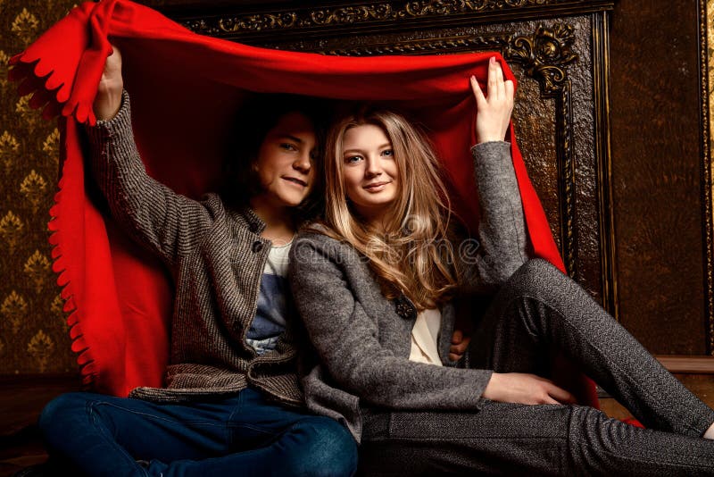 Happy friends stock photo. Image of date, home, caucasian - 75420968