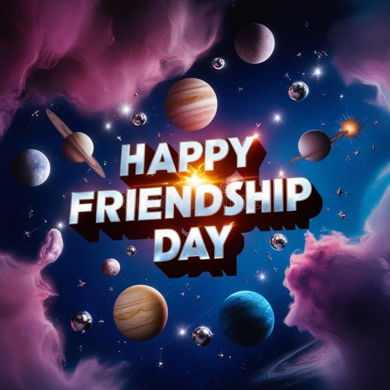 Celebrate the Essence of Friendship Stock Illustration - Illustration ...