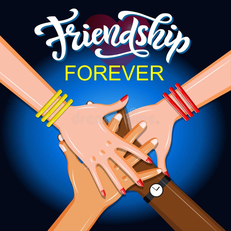 Happy Friendship Day - Friendship Forever Stock Illustration ...