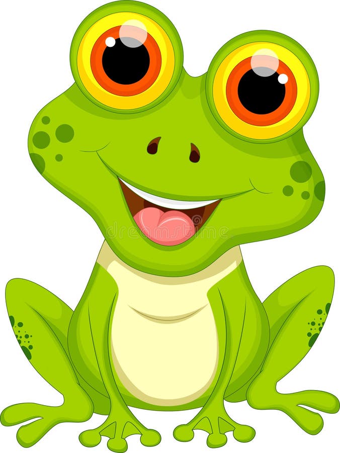 Happy frog cartoon stock illustration. Illustration of amazonian - 72911734