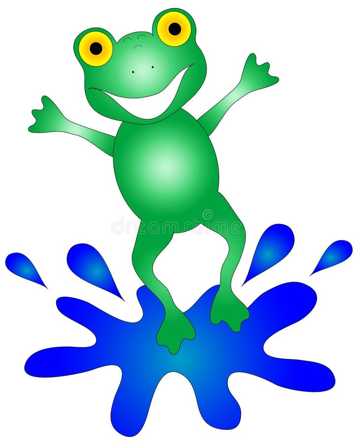 Happy Frog Graphic stock illustration. Illustration of action - 2897236