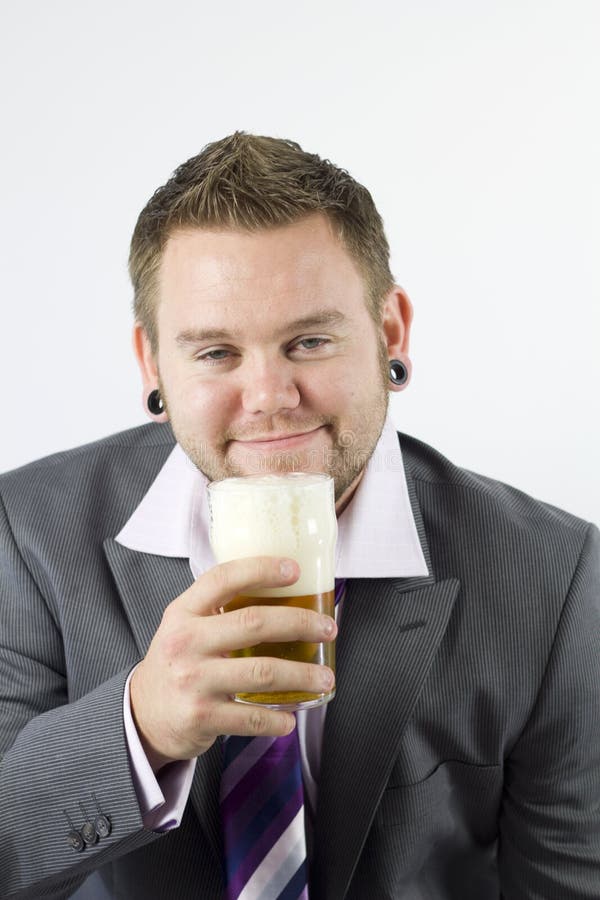 Happy Frothy Beer stock image. Image of party, office - 16430787