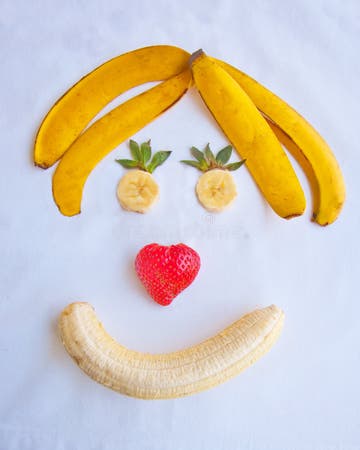 Happy Fruit Face stock image. Image of object, merry - 19186667