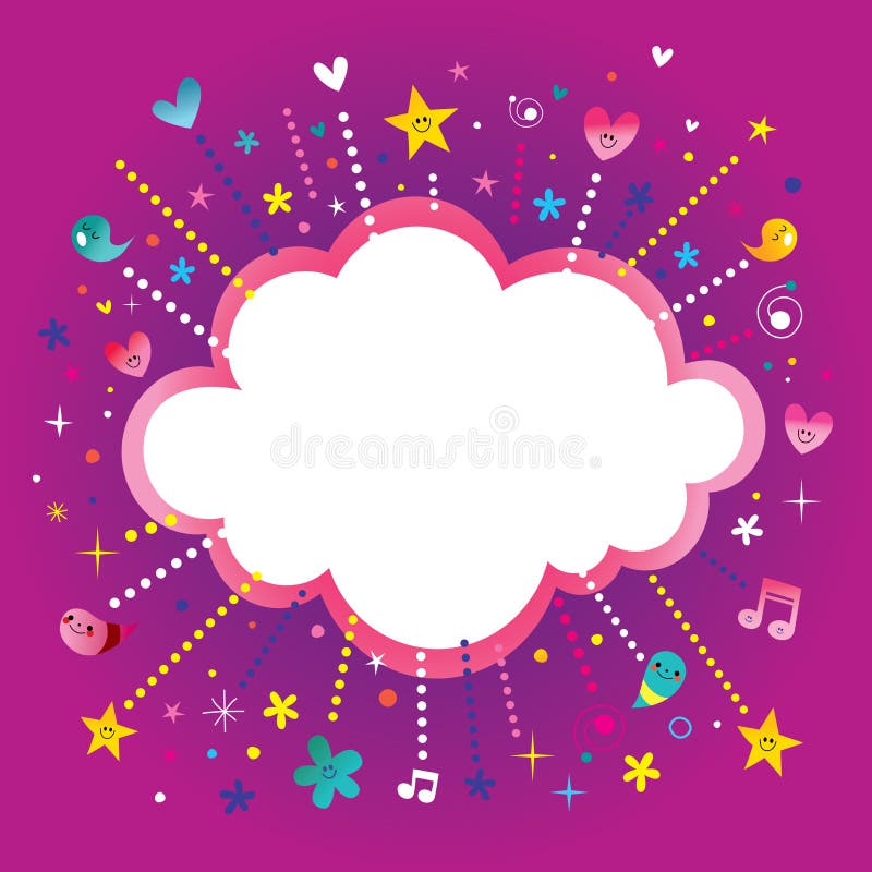 Happy Fun Bursts Explosion Banner Frame Stock Vector - Illustration of ...