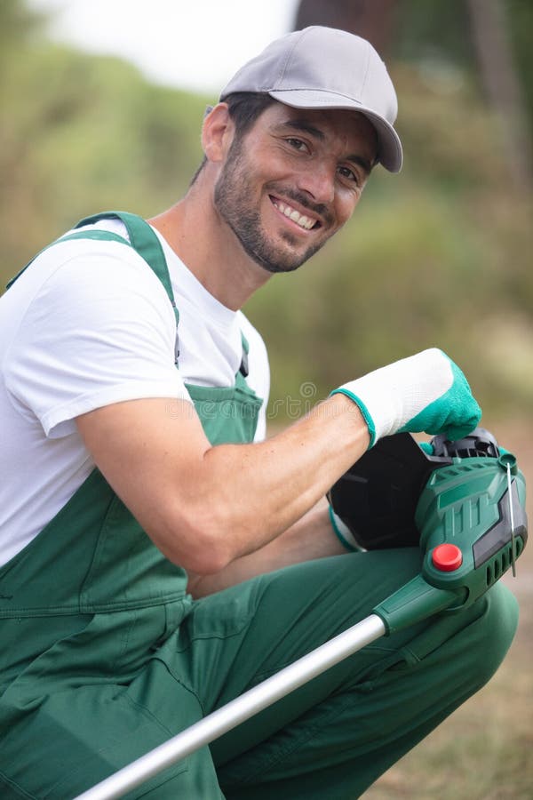 Happy Gardener Smiling at Camera Stock Photo - Image of work, smile ...