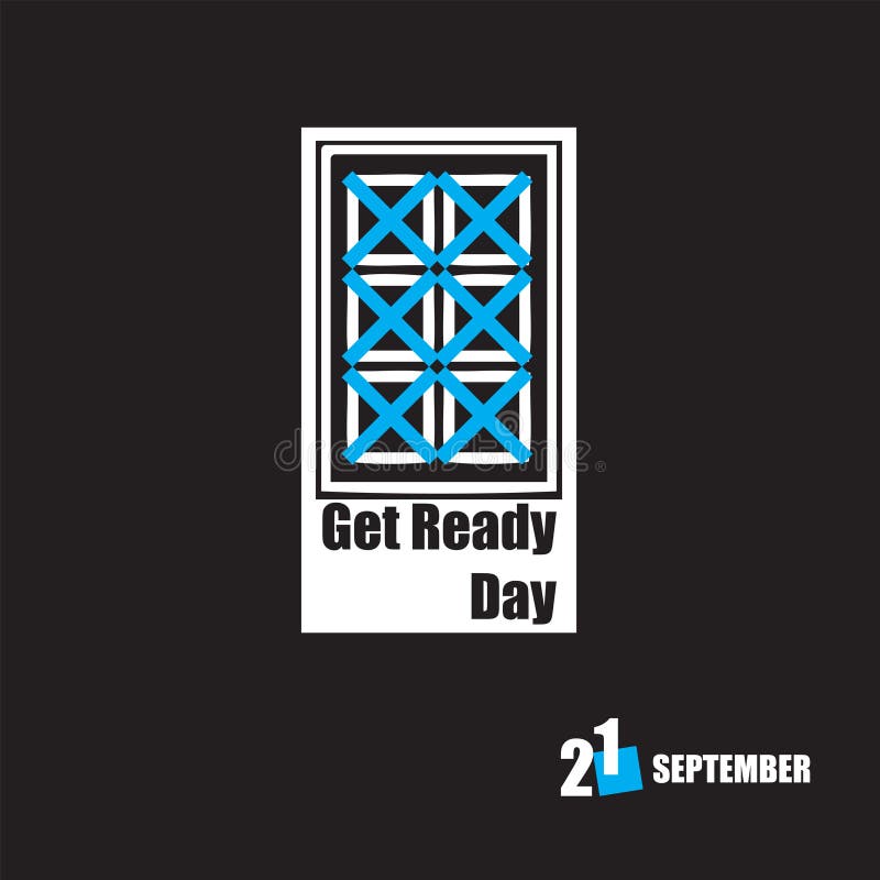 Happy Get Ready Day stock vector. Illustration of ready - 230398866