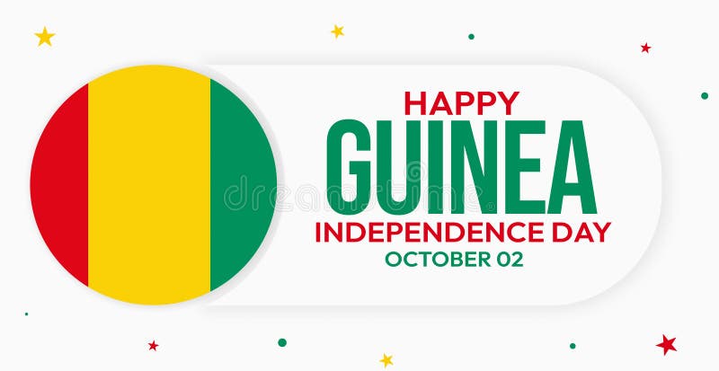Happy Guinea Independence Day Wallpaper with Flag on the Side and ...