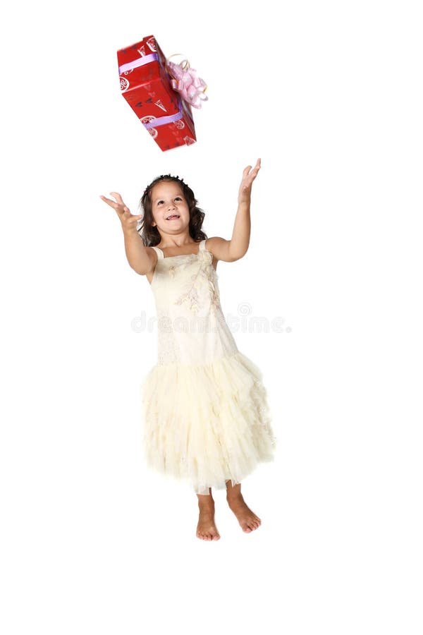 Happy with gift stock photo. Image of gold, holding, christmas - 17377672