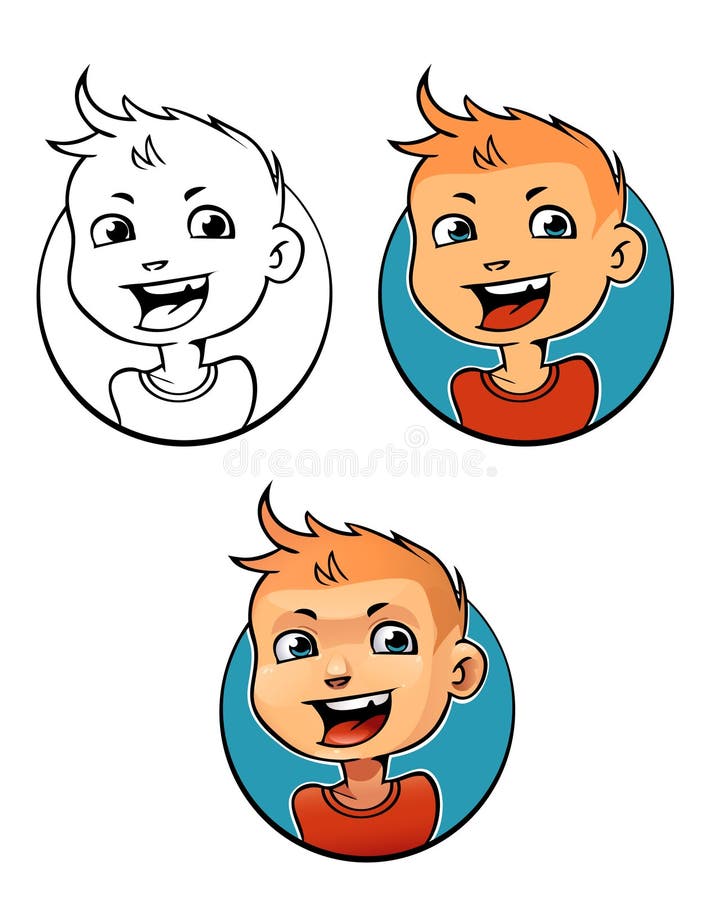 Happy Ginger Boy Face Stock Illustrations – 213 Happy Ginger Boy Face ...