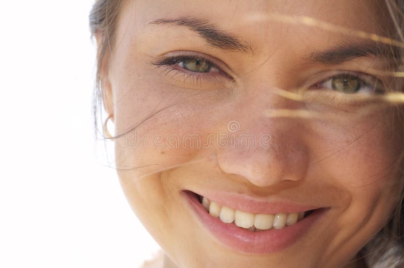 Happy girl stock image. Image of pretty, female, portrait - 1233363