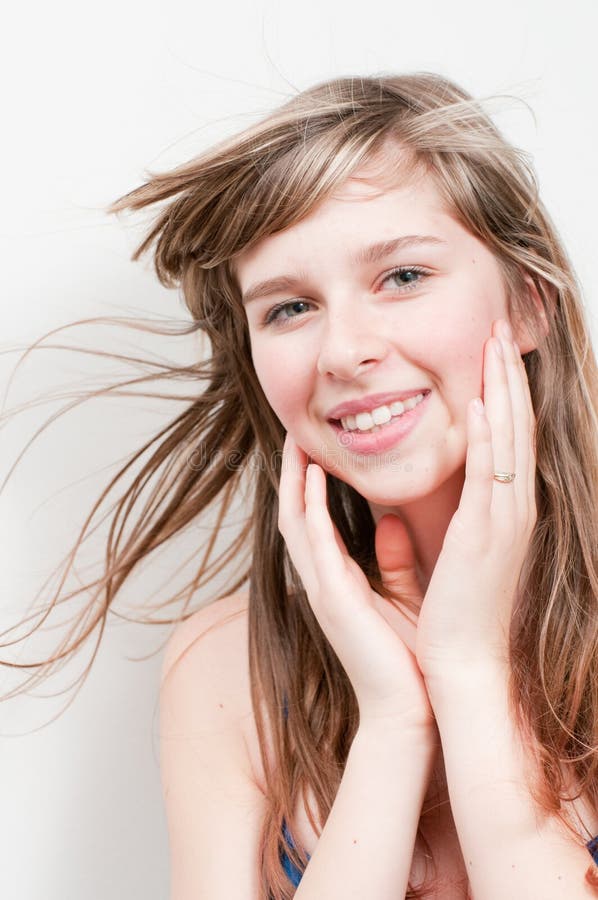 Happy girl stock photo. Image of looking, expression - 14662398