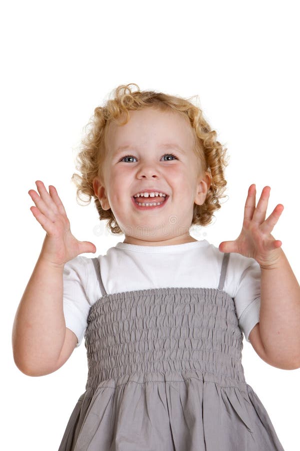 Happy girl stock photo. Image of laughing, beauty, attractive - 1596786