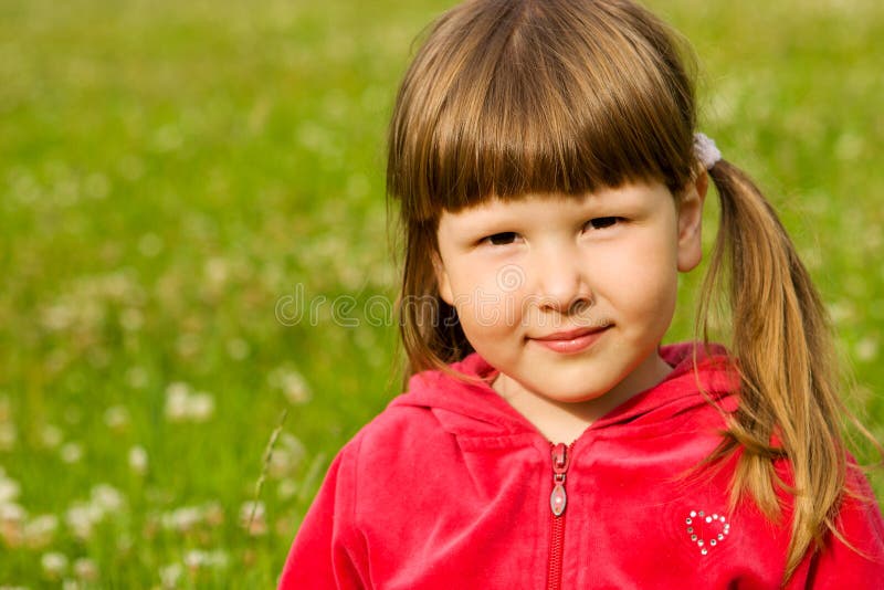 Happy girl stock image. Image of cheerful, little, park - 3774285