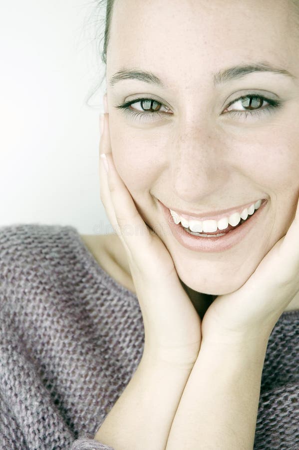 Happy girl stock photo. Image of laughing, girl, pretty - 1758812