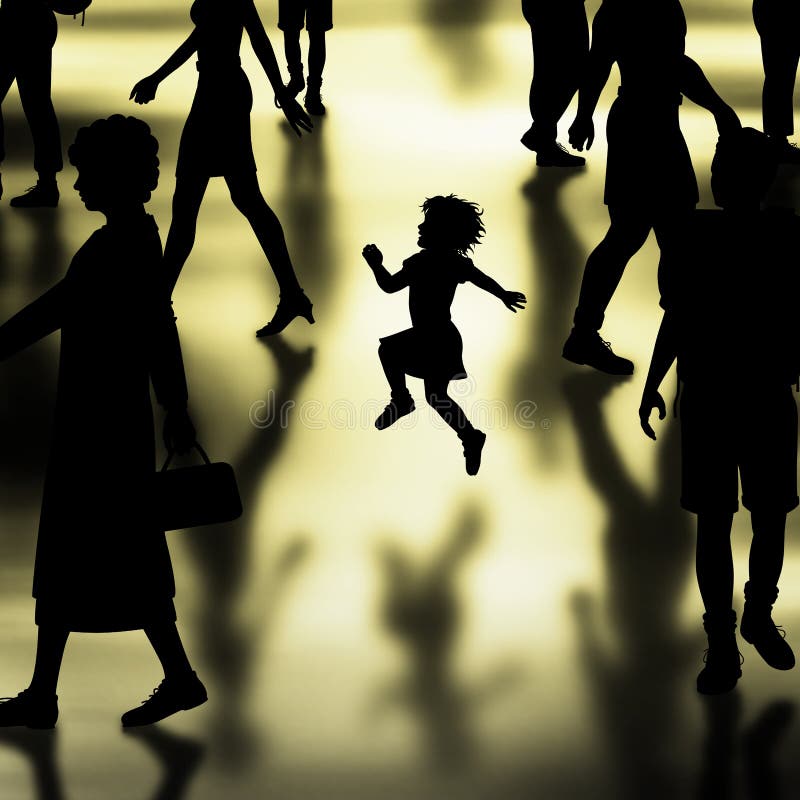 Crowded People Shadow Stock Illustrations – 307 Crowded People Shadow ...
