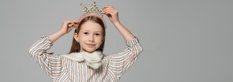 Girl Adjusting Crown Stock Photos - Free & Royalty-Free Stock Photos ...