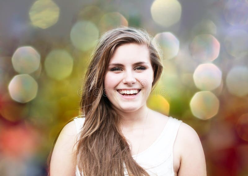 Happy girl stock image. Image of holiday, cheerful, friendly - 38488433