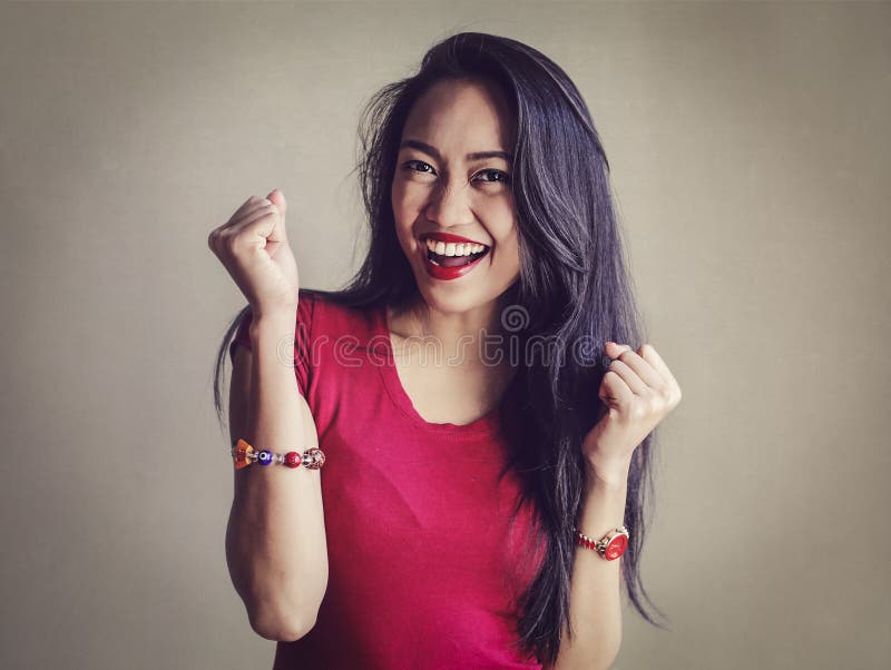 Happy girl stock image. Image of expression, lively, smile - 71291371
