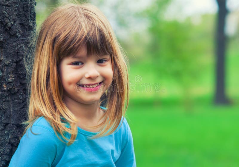 Happy Girl Having Fun in the Park Stock Image - Image of enjoying ...