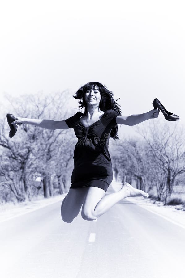 Happy Girl Jumping Picture Image 5136273