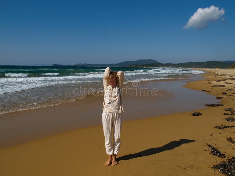 Happy girl in night suit stock image. Image of holiday - 2415575