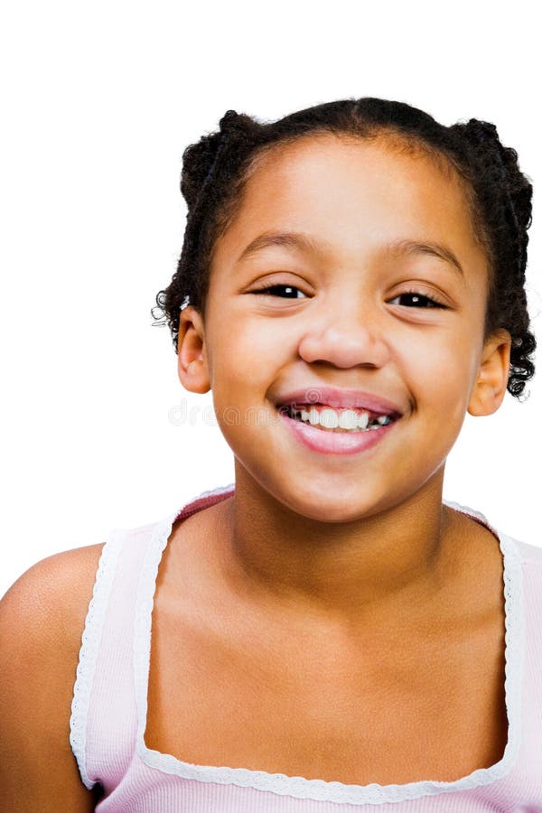 Happy girl posing stock image. Image of toothy, portrait - 9206799