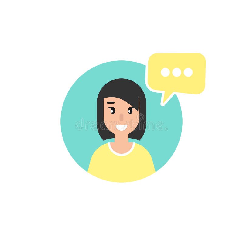 Circle Talk Logo Icon Vector Stock Illustration - Illustration of ...