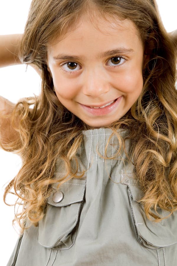 Happy girl stock photo. Image of human, emotion, little - 33594666