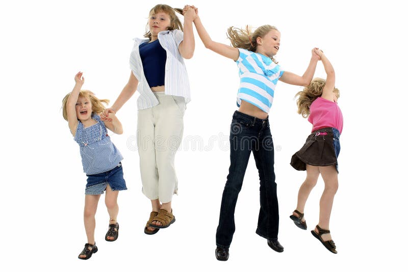 Happy Girls stock photo. Image of casual, sibling, caucasian - 307454