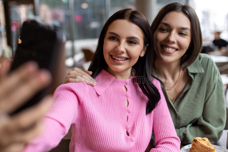 Happy Girls Spending Time Together and Looking Excited Stock Image ...