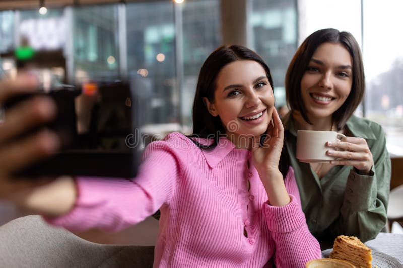 Happy Girls Spending Time Together and Looking Excited Stock Image ...