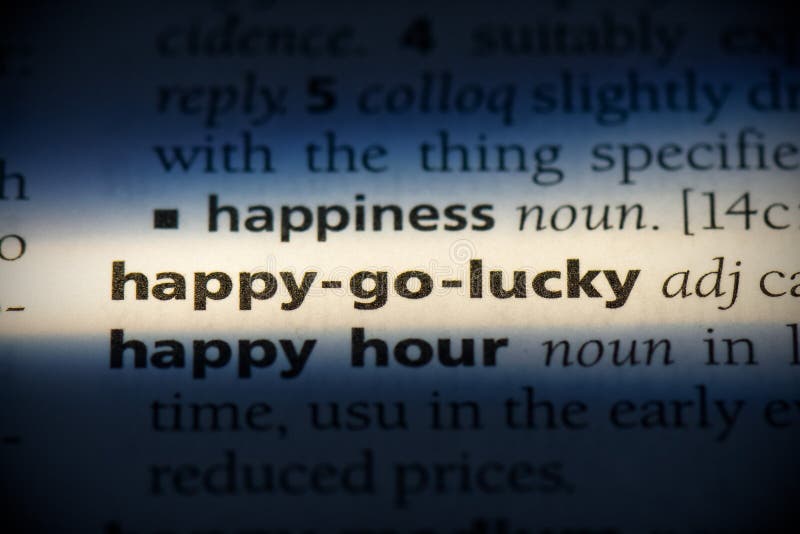 Happy go lucky stock photo. Image of macro, idea, english - 161576706